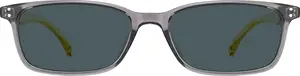 Zenni Rectangle Full Rim Eyeglasses - Grey