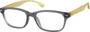 Zenni ZENNI Rectangle Full Rim Eyeglasses Gray
