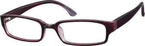 Zenni Classic Rectangle Full Rim Eyeglasses Purple