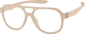 Zenni Aviator Eyeglasses Full Rim Frame - Cream