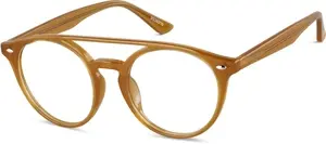 Zenni Aviator Eyeglasses Full Rim Frame Honey