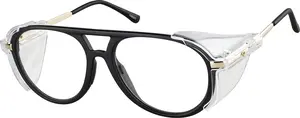 Zenni Aviator Eyeglasses Full Rim Frame Matte Black