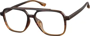 Zenni Aviator Eyeglasses Full Rim Frame Pattern
