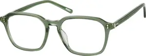 Zenni Zenni Square Frame Eyeglasses Green