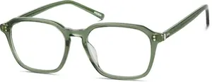 Zenni Zenni Square Frame Eyeglasses Pine