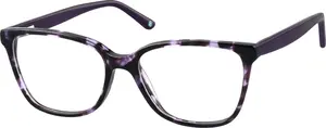 Zenni Zenni Square Frame Eyeglasses Purple Multi