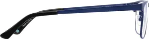 Zenni Classic Rectangle Eyeglasses Titanium Full Rim Frame - Navy