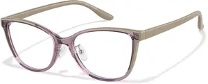 Zenni Cat-Eye Eyeglasses With Full Rim Frame Gray
