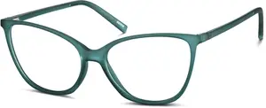 Zenni Cat-eye Full Rim Frame Glasses - Green