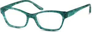 Zenni Cat-Eye Eyeglasses With Full Rim Frame Malachite