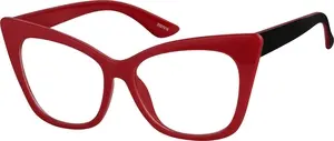 Zenni Cat-eye Full Rim Frame Glasses - Red
