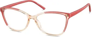 Zenni Cat-eye Full Rim Frame - Red
