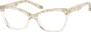 Zenni Cat-Eye Eyeglasses With Full Rim Frame Translucent