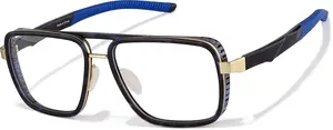 Zenni Aviator Full Rim Eyeglasses Frame - Blue Tortoiseshell