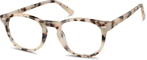 Zenni Round Full Rim Glasses - Ivory Tortoiseshell