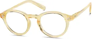 Zenni Round Full Rim Glasses - Yellow