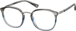Zenni Geometric Eyeglasses Full Rim Frame Storm