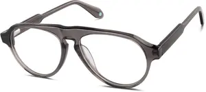 Zenni Aviator Full Rim Eyeglasses - Gray