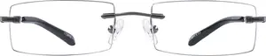 Zenni Lightweight Geometric Rimless Eyeglasses With Titanium Frame