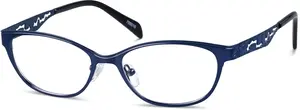 Zenni Oval Full Rim Eyeglasses - Blue