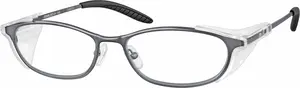 Zenni Oval Full Rim Eyeglasses Gray