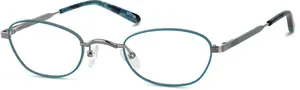 Zenni Oval Full Rim Eyeglasses Green