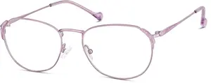 Zenni Oval Full Rim Eyeglasses Lavender