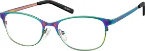 Zenni Oval Full Rim Eyeglasses Multicolor