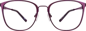Zenni Round Flex Titanium Full Rim Eyeglasses Frame - Purple
