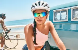 Zenni Sporty Wrap-around Sunglasses With Plastic Frame