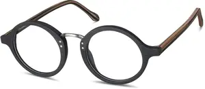 Zenni Round Full Rim Frame Glasses - Black
