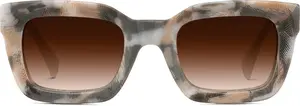 Zenni Square Full Rim Sunglasses - Blush Pattern