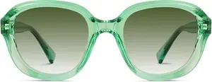Zenni Full Rim Embellished Square Sunglasses - Emerald