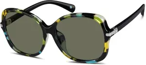 Zenni Square Full Rim Sunglasses - Pattern
