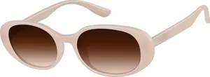 Zenni Full Rim Embellished Square Sunglasses Pink