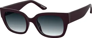 Zenni Square Full Rim Sunglasses - Red