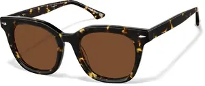 Zenni Square Full Rim Sunglasses - Tortoiseshell