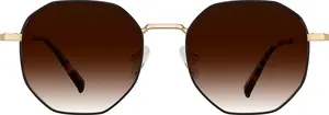 Zenni Geometric Full Rim Eyeglasses - Gold