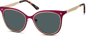 Zenni Vintage Cat-Eye Sunglasses Burgundy