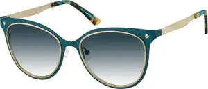 Zenni Vintage Cat-Eye Sunglasses Green