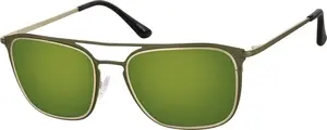 Zenni Vintage Cat-Eye Sunglasses Olive Green
