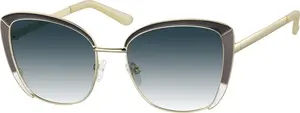 Zenni Vintage Cat-Eye Sunglasses Oreo