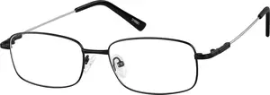 Zenni Lightweight Rectangle Full Rim Frame Black