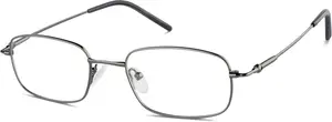 Zenni Lightweight Rectangle Full Rim Frame Gray