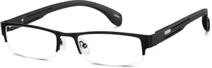 Zenni Rectangle Half-rim Eyeglasses - Black