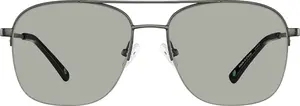 Zenni Aviator Eyeglasses Flex Titanium Frame - Steel