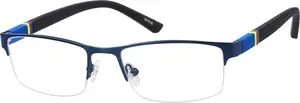 Zenni Rectangle Eyeglasses Blue