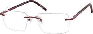 Zenni Rectangle Eyeglasses Red