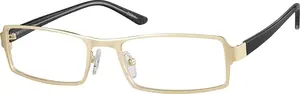Zenni Classic Rectangle Glasses Gold