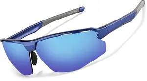 Zenni Sunglasses With Polarized Lenses Blue With Blue Mirror